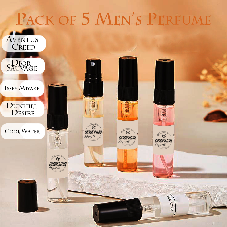 Pack of 5 Designer Perfume Testers / Aventus_Sauvage_Desire_Blue_D ...