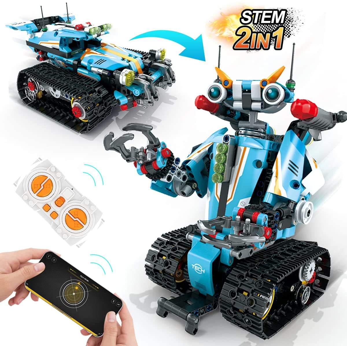 STEM 2 in 1 Transformers Blue Decepticon, Lego Compatible | Daraz.pk