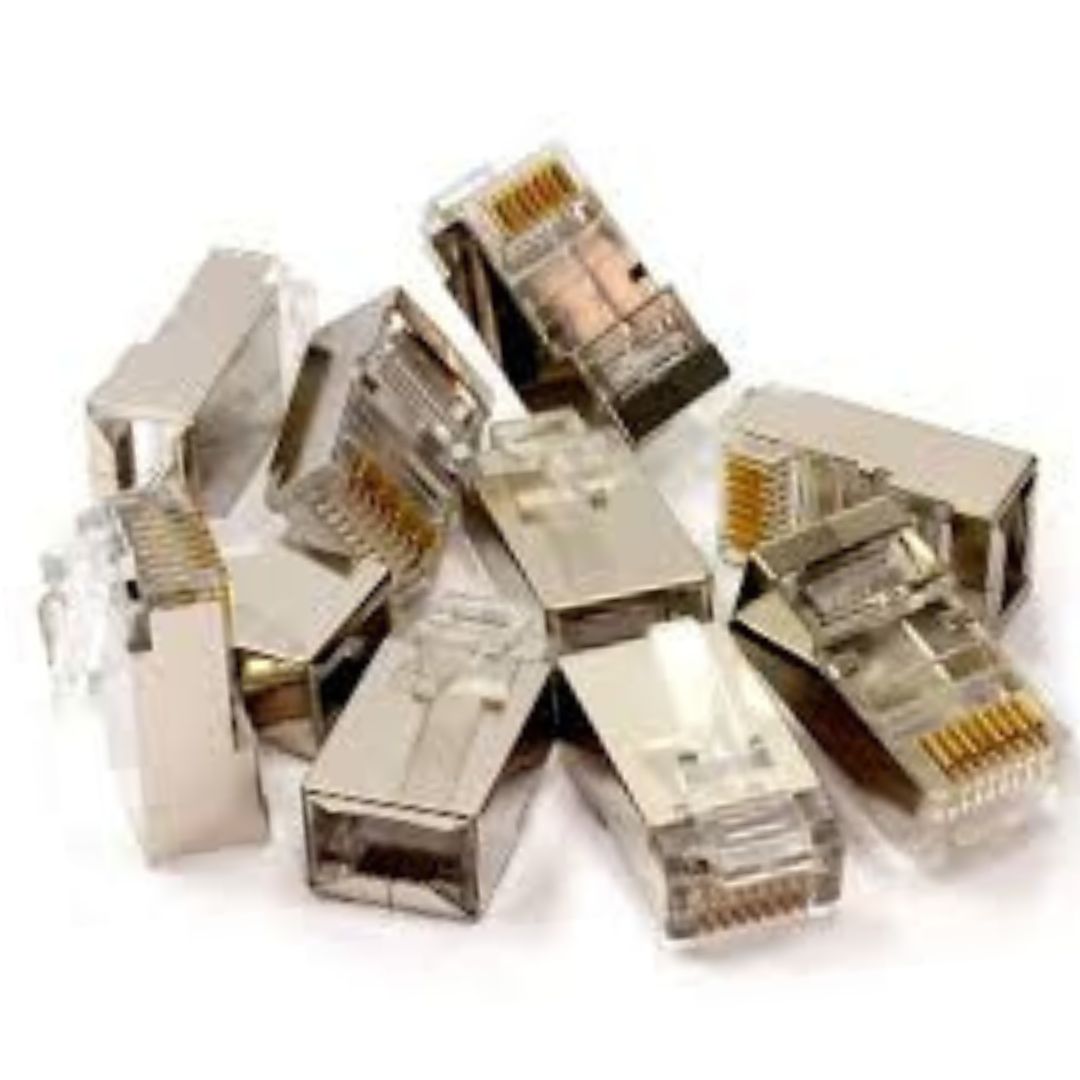 RJ45 Cat5e/Cat6 Network LAN Patch Cable End Crimp Plug Connector with ...