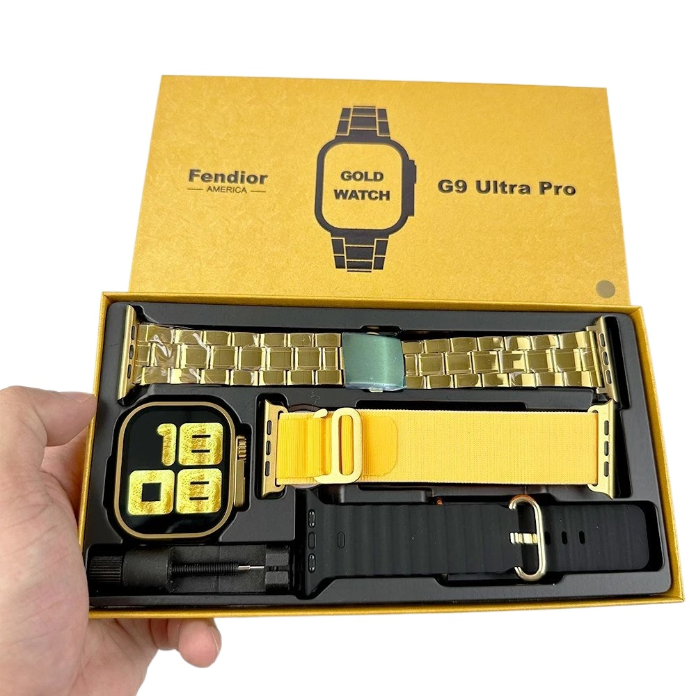 G9 Ultra pro Max Smart Watch - Golden Edition | 2.02 Inch Bezel Less ...