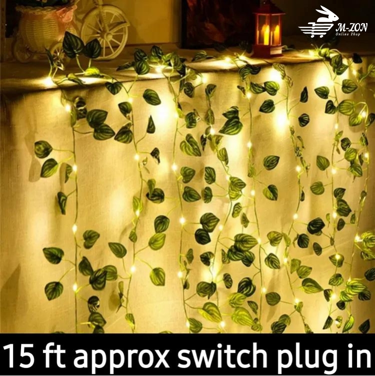 10 ft Long Artificial Bails Fairy Lights String - Switch Operated ...