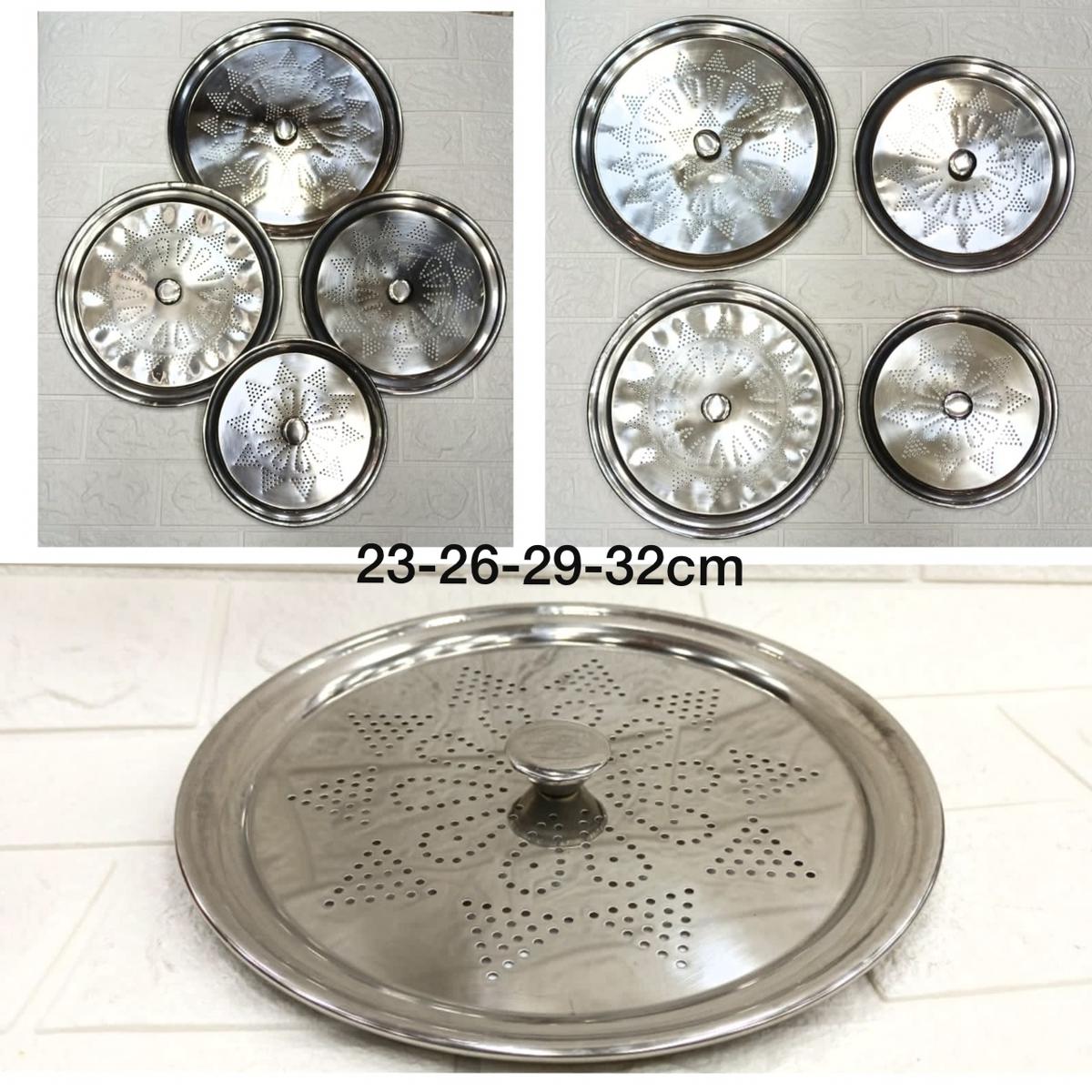 MS - Bowl Lid Hole Stainless Steel - 4 Pcs Set | Daraz.pk