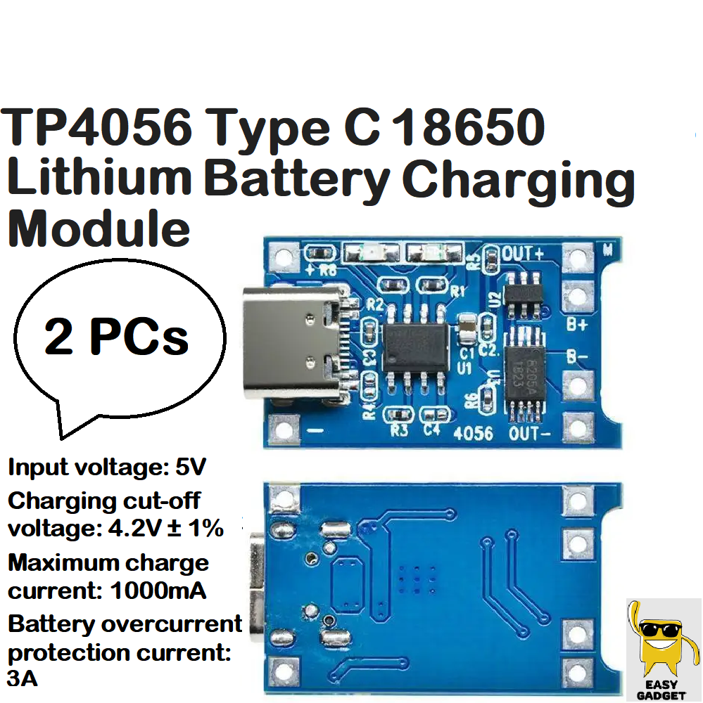TP 4056 Charging Module | 1A 18650 Lithium battery Charger Module Type ...