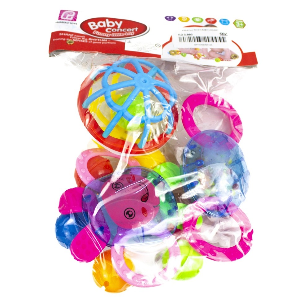 Hight Quality Silicon Rattle Set For Kids 4Pcs | Daraz.pk