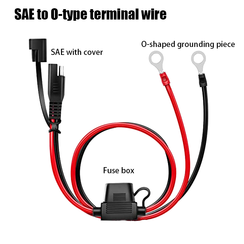 Charger Cable For Motorcycle Battery Terminal To SAE Quick Extension ...