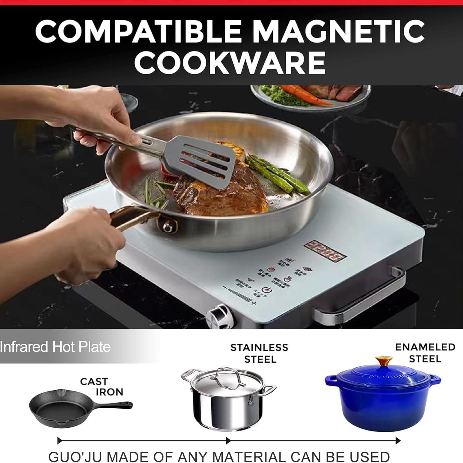 Original Japanese Electric Stove 2200w Model R.8018 Infrared Cooker Hot ...