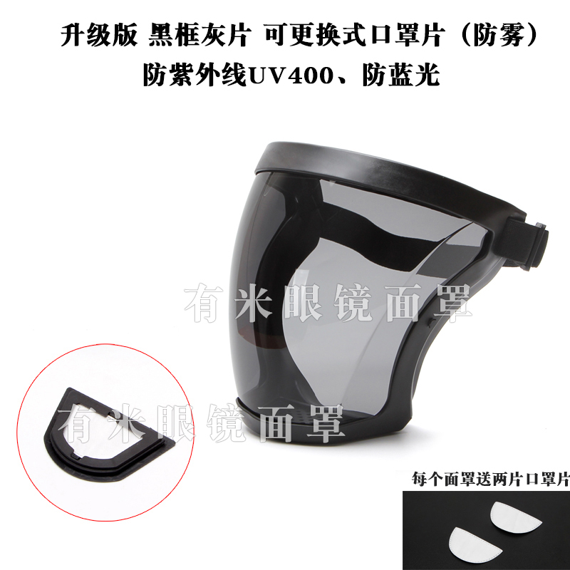 Riding wind and rain full face airtight mask anti-flying insects HD ...