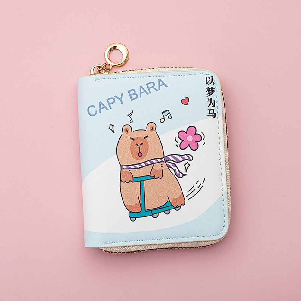 Mini Capybara Money Coin Purse PU Leather INS Style Credit Card Holoder ...