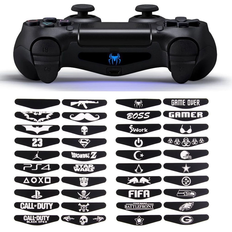 Led Light Bar Decal Sticker For Playstation 4 For Ps4 Controller Dual ...