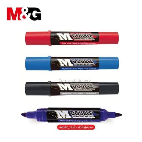 M&G Permanent Marker Dual end tips Bullet tip amd Round Tip Available ...