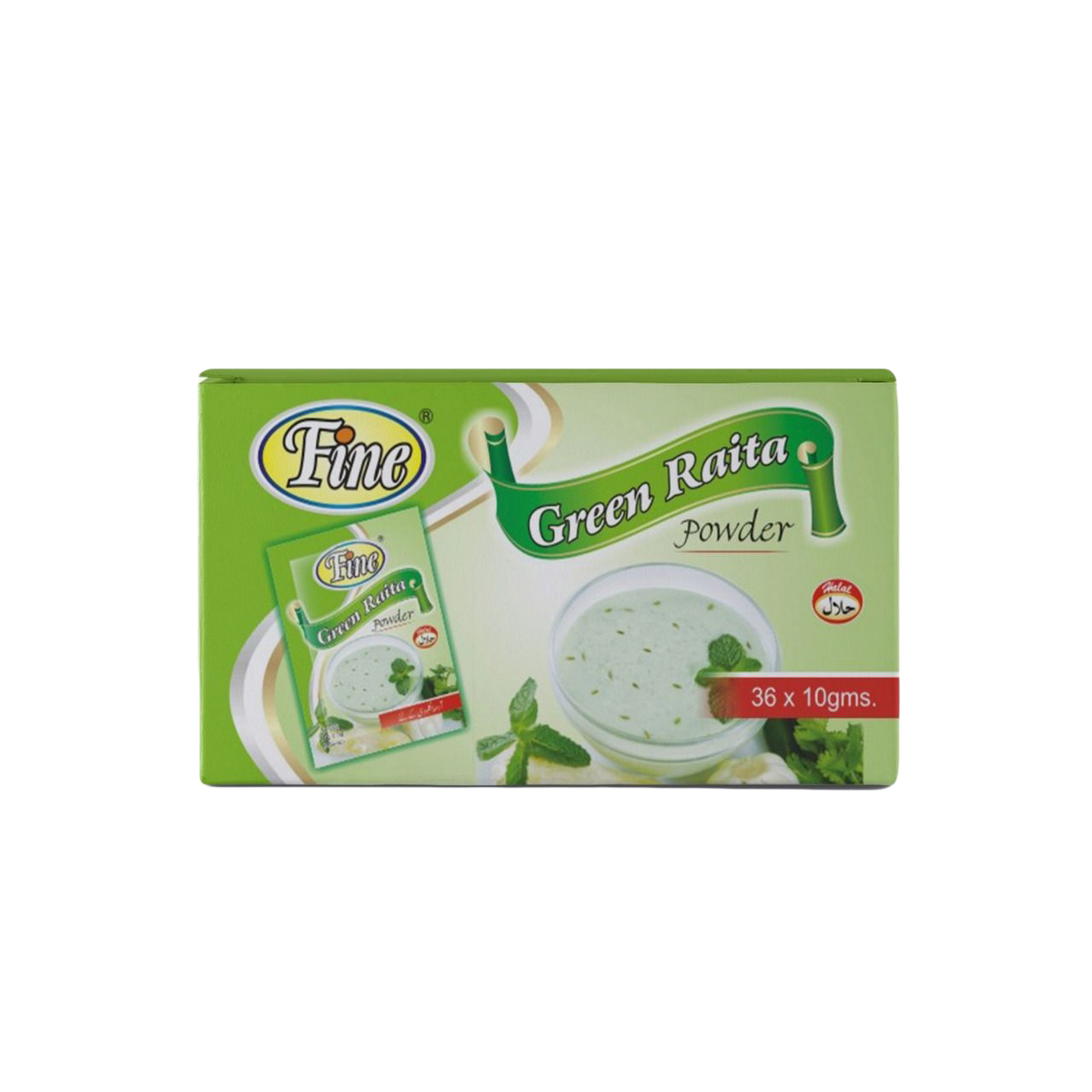 Fine Green Raita Powder Mix (10gm × 24 sachet) Instant Podina Raita ...