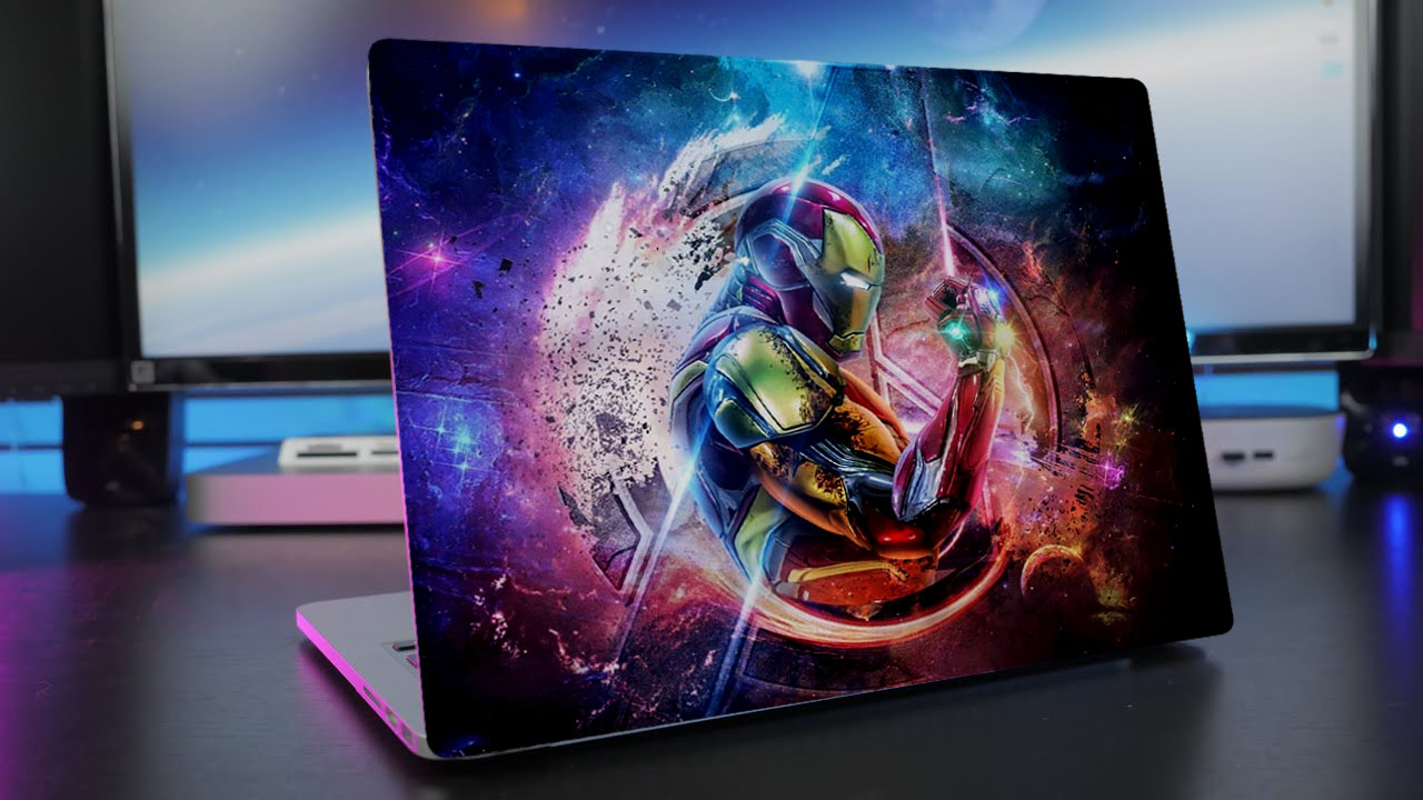 ironman laptop back vinyl skin sticker 12 13 14 15 15.6 inch size for ...