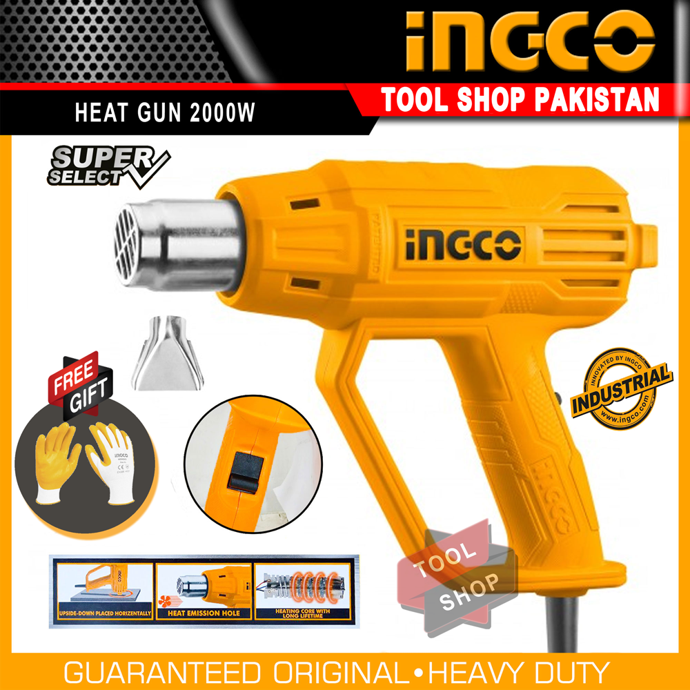 Ingco Industrial Electric Heat Gu.n with Nozzle Included 2000W - ( NC ...