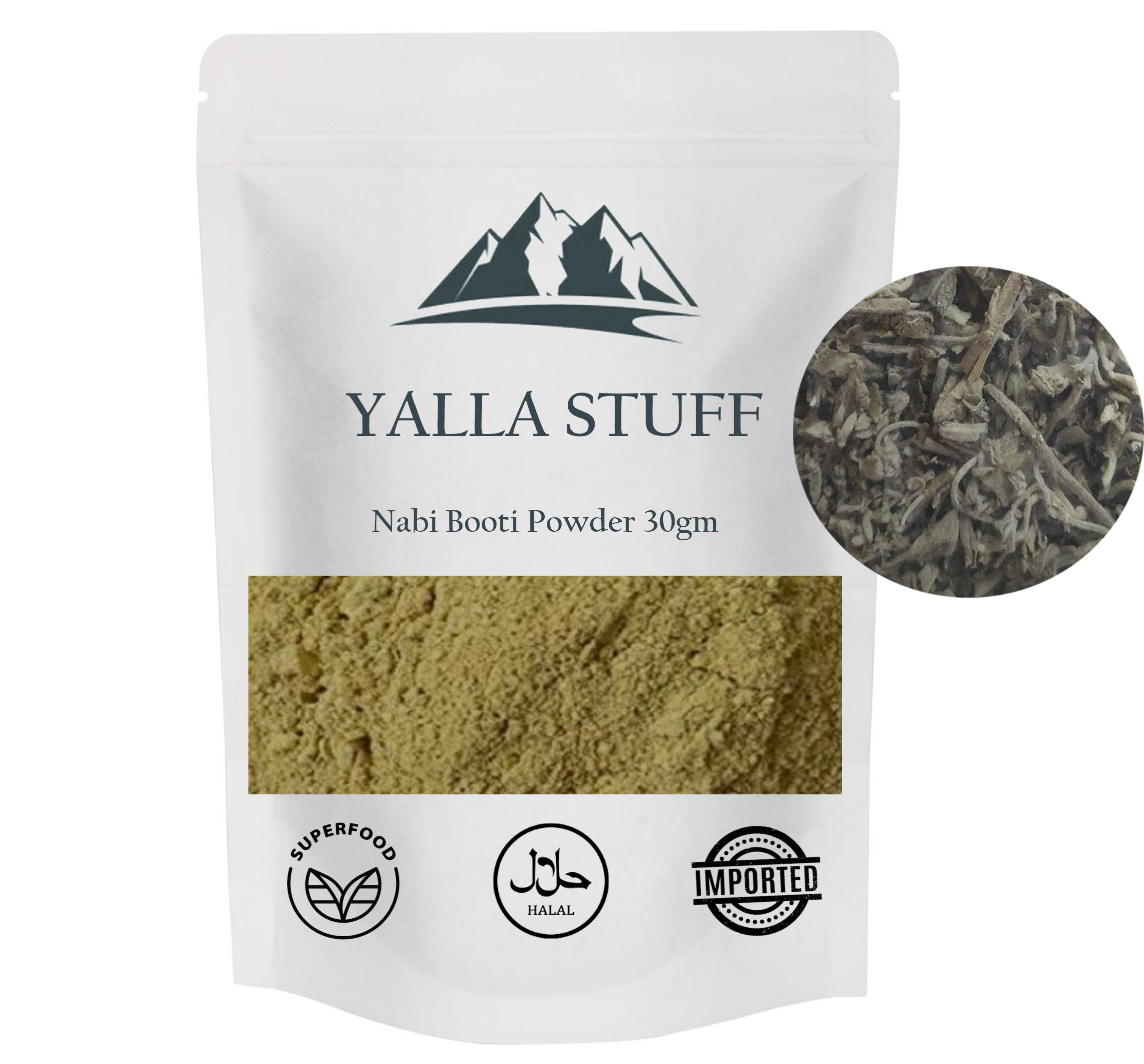 Nabi Booti Powder/ Nabi Booti Leaves Power/Madina Leaves Powder-30gm ...