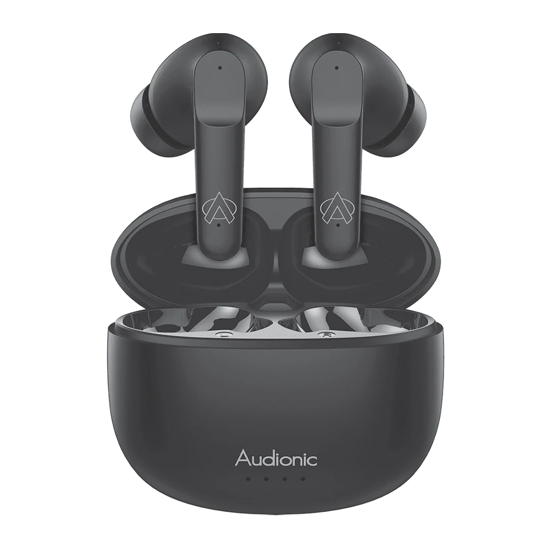 Audionic Airbud 625 Pro Quad Mic, ENC Wireless Earbuds, Gaming mode Low ...