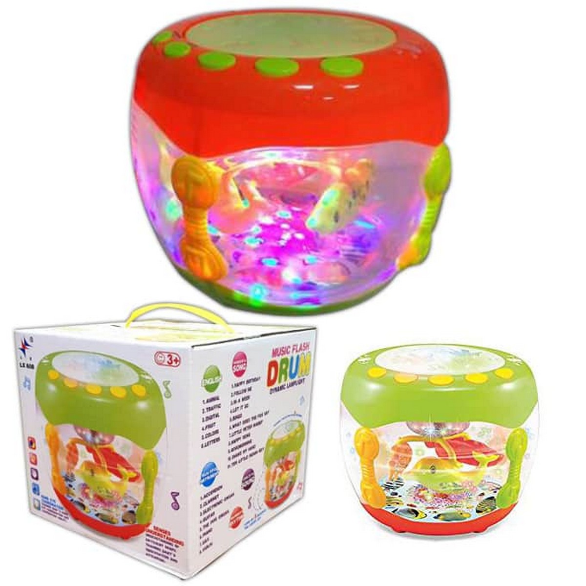 Musical fish AQUARIUM drum with 3d lights - Toys Gallery | Daraz.pk
