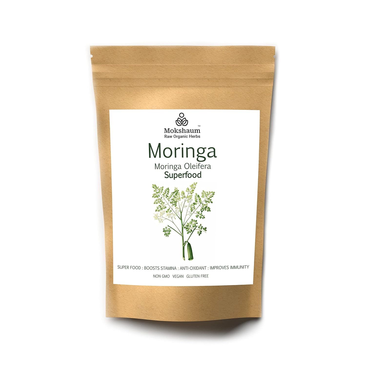 MOKSHAUM Pure Moringa Leaf Powder (Pack of 1-100G) | Daraz.pk