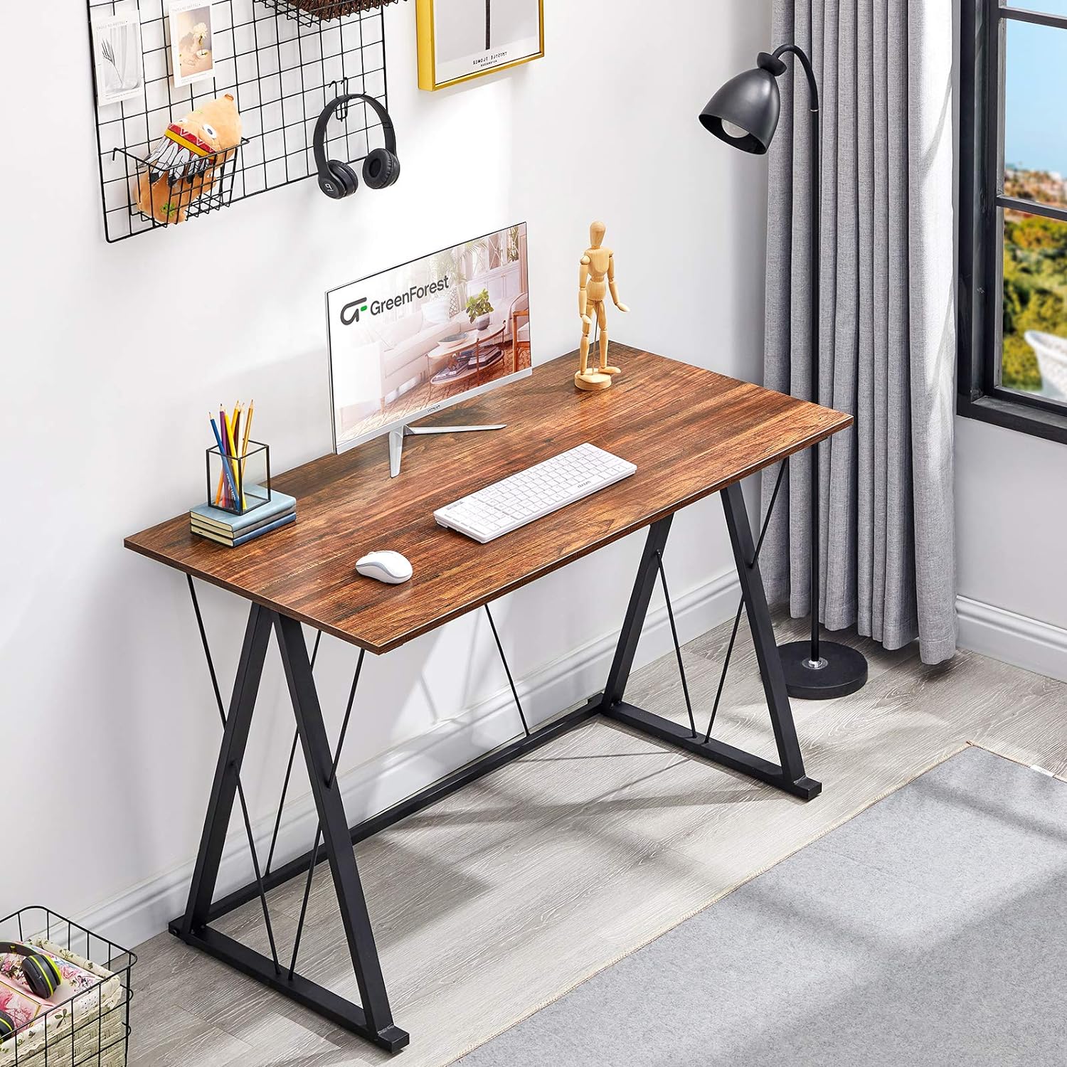 Computer Desk Laptop Stand, Computer Stand with K-Shape Design Modern ...