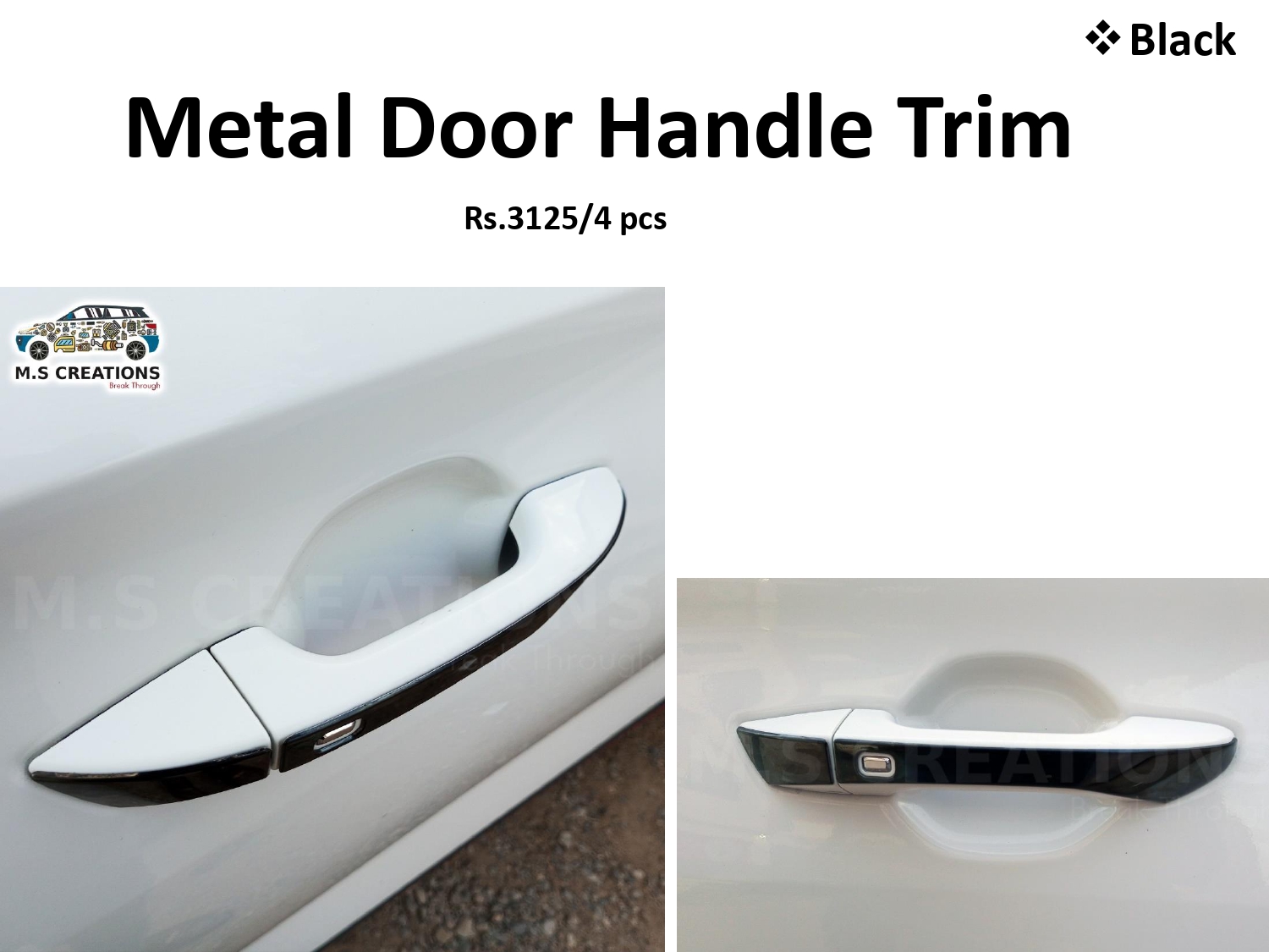Metal door handle trim (Changan) oshan x7 car accessories door handle ...