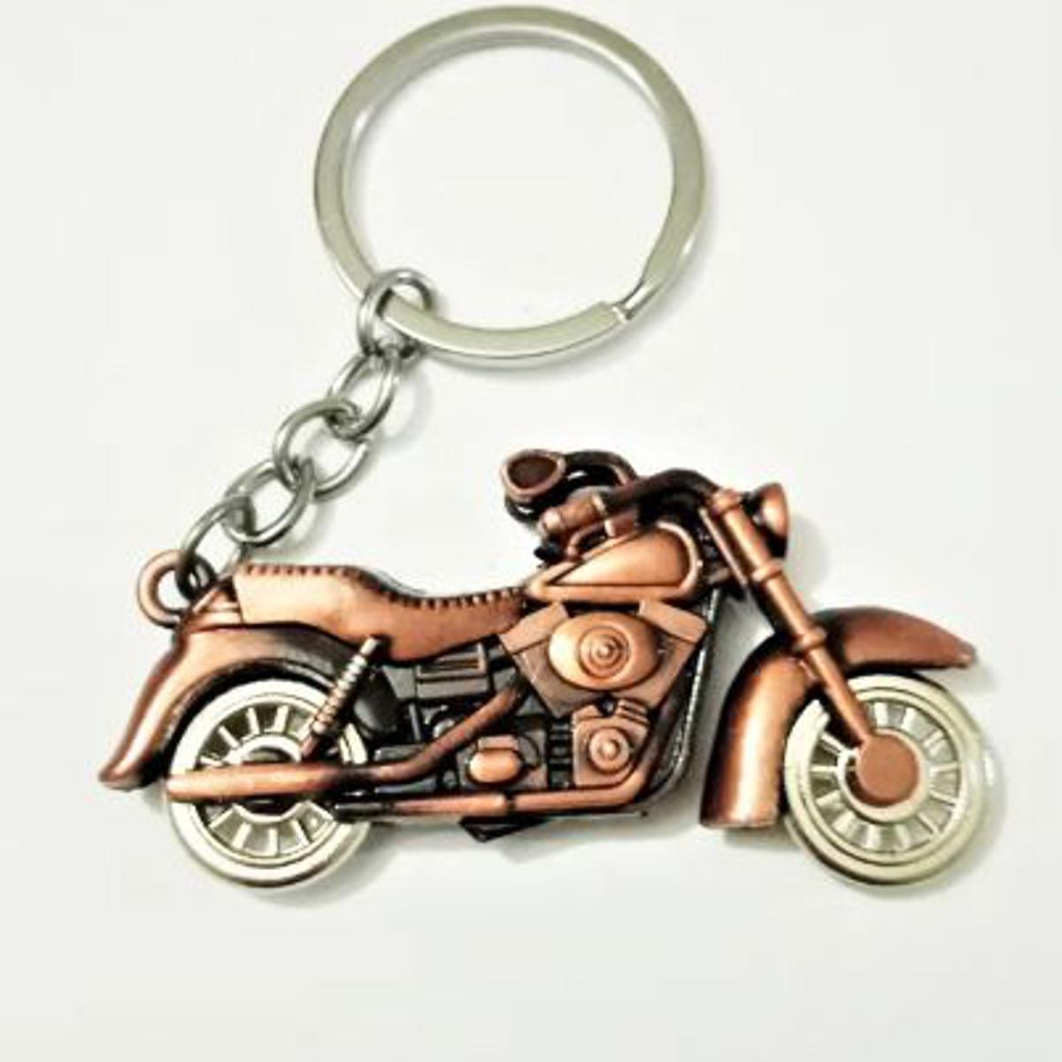 Heavy weight Metallic Bike Keychain with Rotating Wheels | Daraz.pk