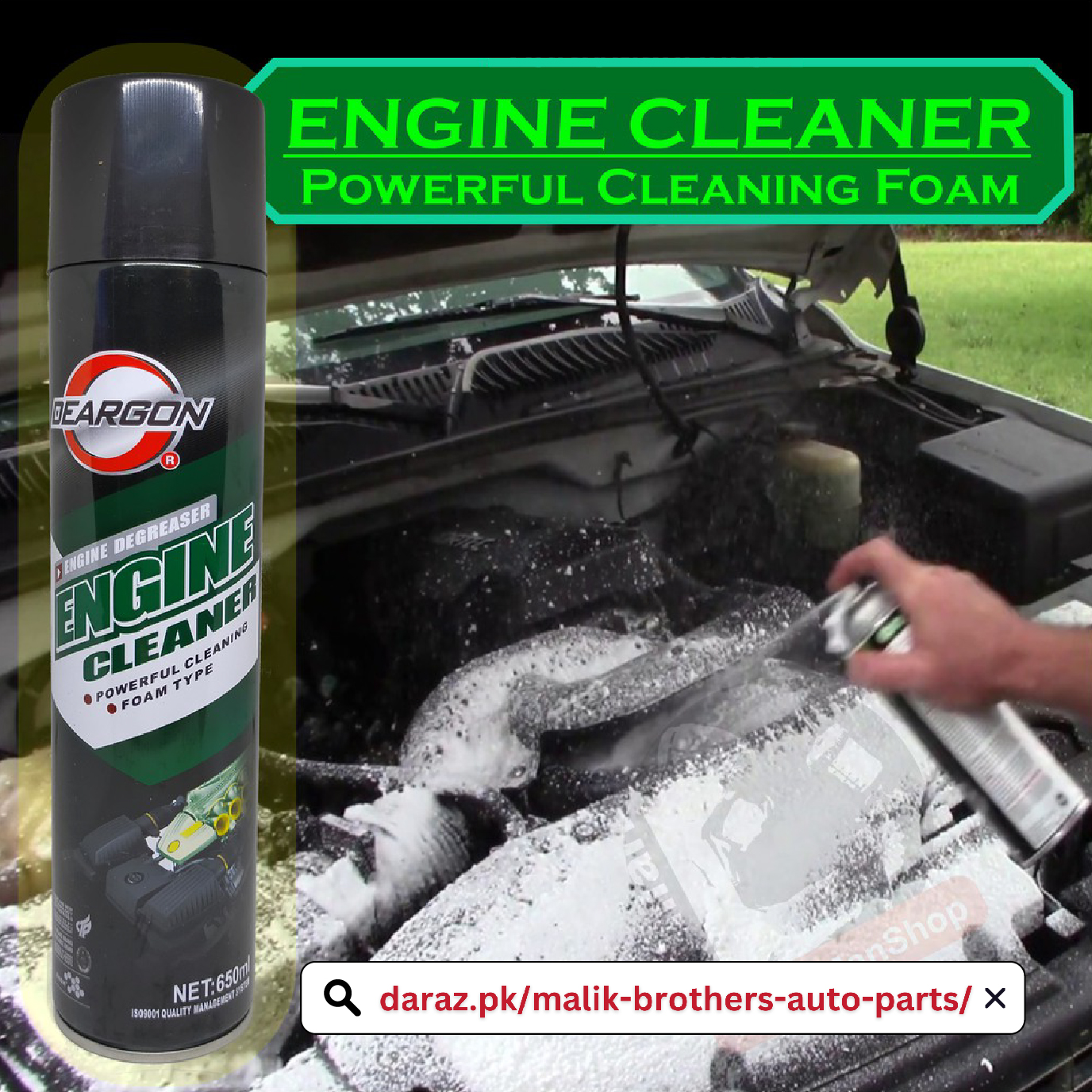 Deargon Engine Cleaner Engine Degreaser Foam Spray 650ml | Daraz.pk