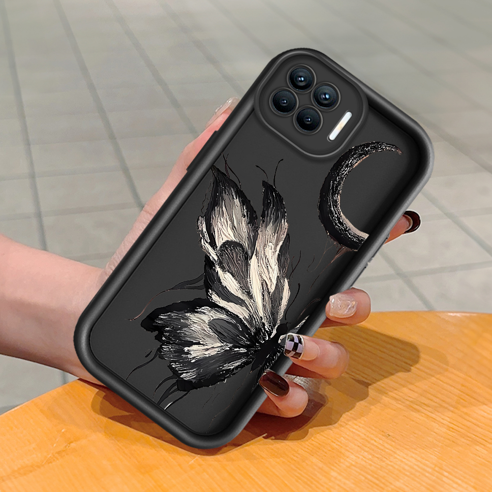 TA for OPPO F17 Pro A93 2020 Back Cover Soft Square Ladder Moon ...