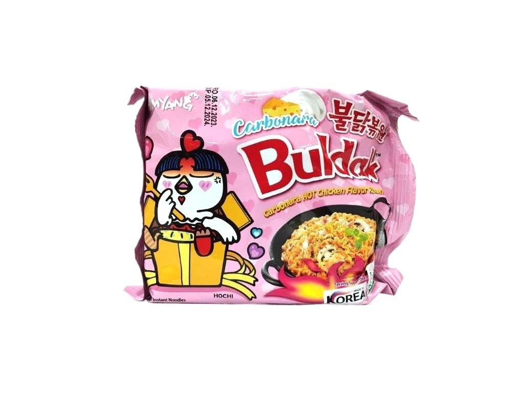 Samyang Buldak Carbonara Hot Chicken Ramen Noodles 130g Halal - Spicy ...