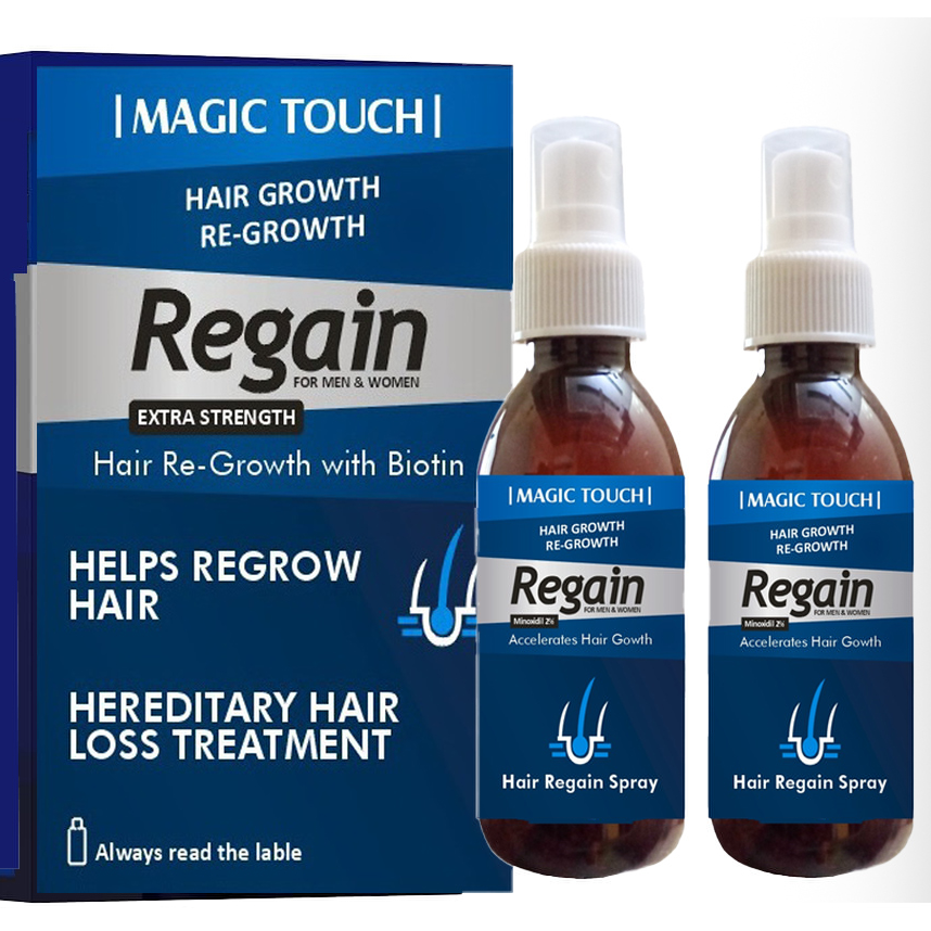Magic Touch Hair Re gain with Minoxidil 5% - hairgain hair Spray - Hair ...
