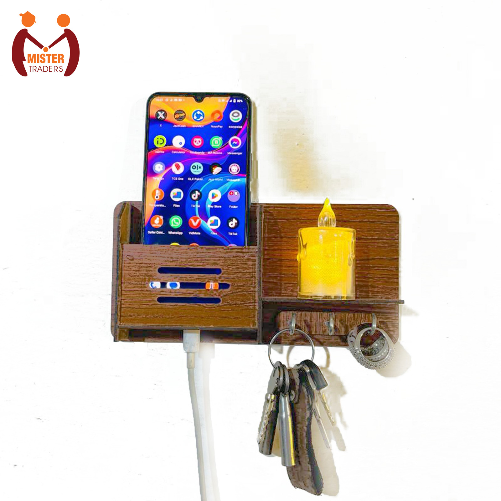 Mister Traders Brand Wooden Key Holder I Key Holder Wall I Key Holder ...