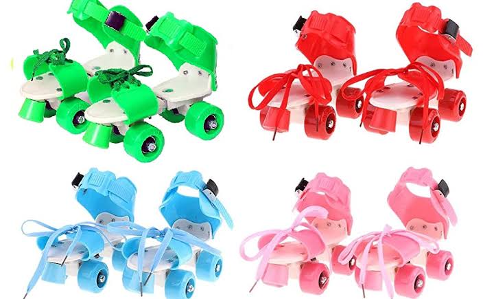 Adjustable Quad Speed Roller Skates Double Row Wheel Shoes ...