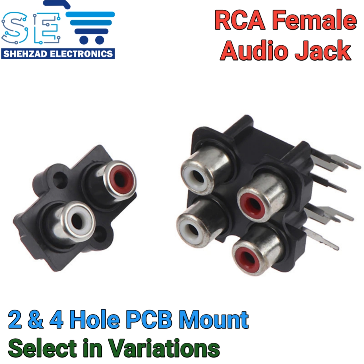 RCA Female Stereo Audio Jack Socket Connector | Daraz.pk