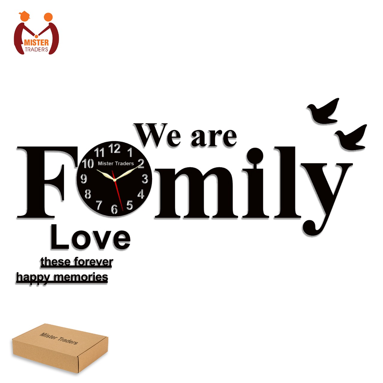 Family Wall Clock I Family Clock I Family Wooden Wall Clock I Wall ...