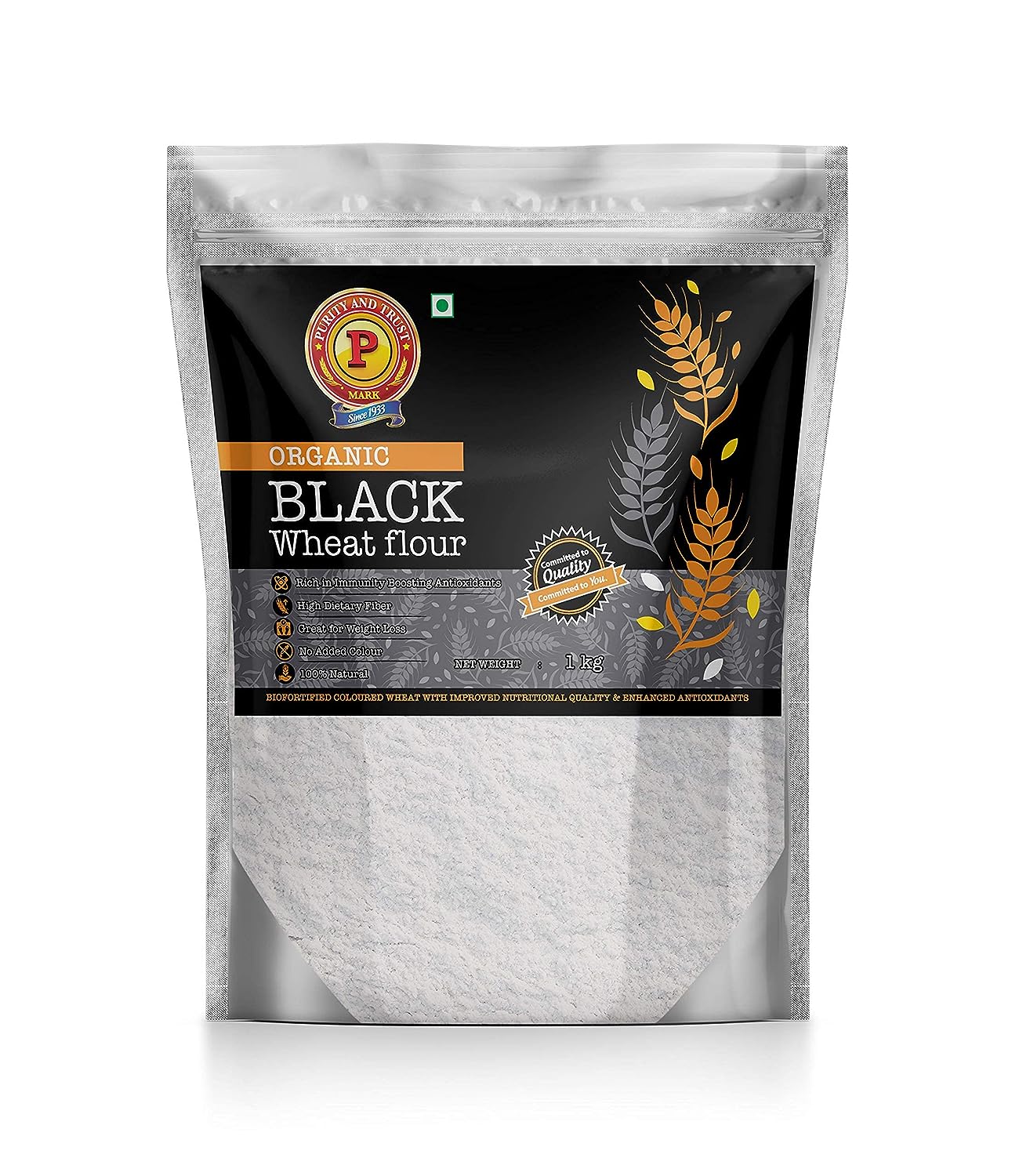 P Mark Black Wheat Flour-1kg | Daraz.pk