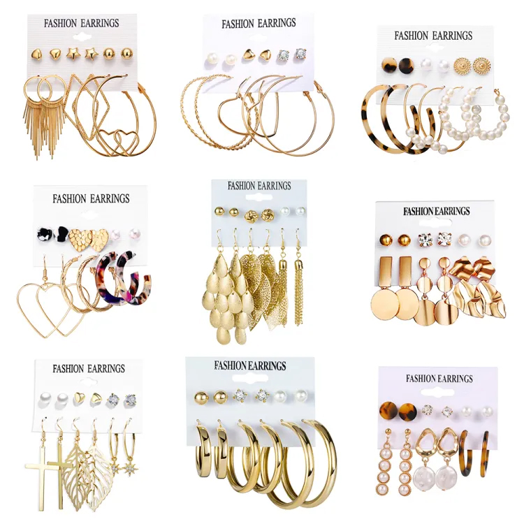 Earrings Ladies personality fashion temperament elegant and simple ...