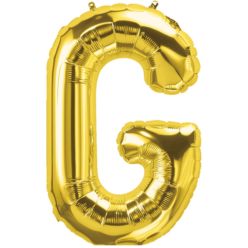 Metallic Foil Balloon 16" Inch Gold Alphabet Letter ABC Balloons ...