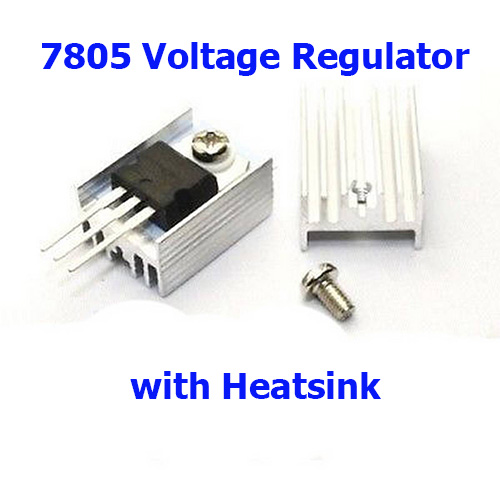 LM7805 L7805 LM7805CV Voltage Regulator 5V IC with Heatsink | Daraz.pk