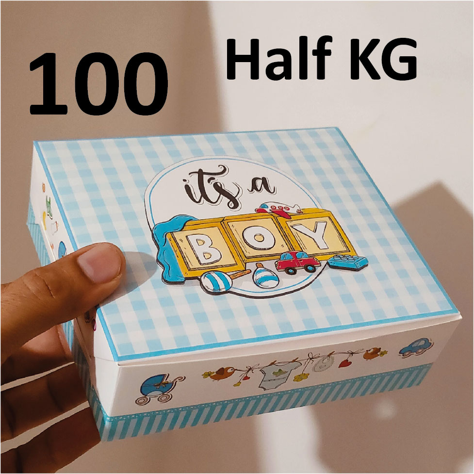 New Born Baby Birth announcement Boxes for 1 pao to 1 Kg Mithai, sweets ...