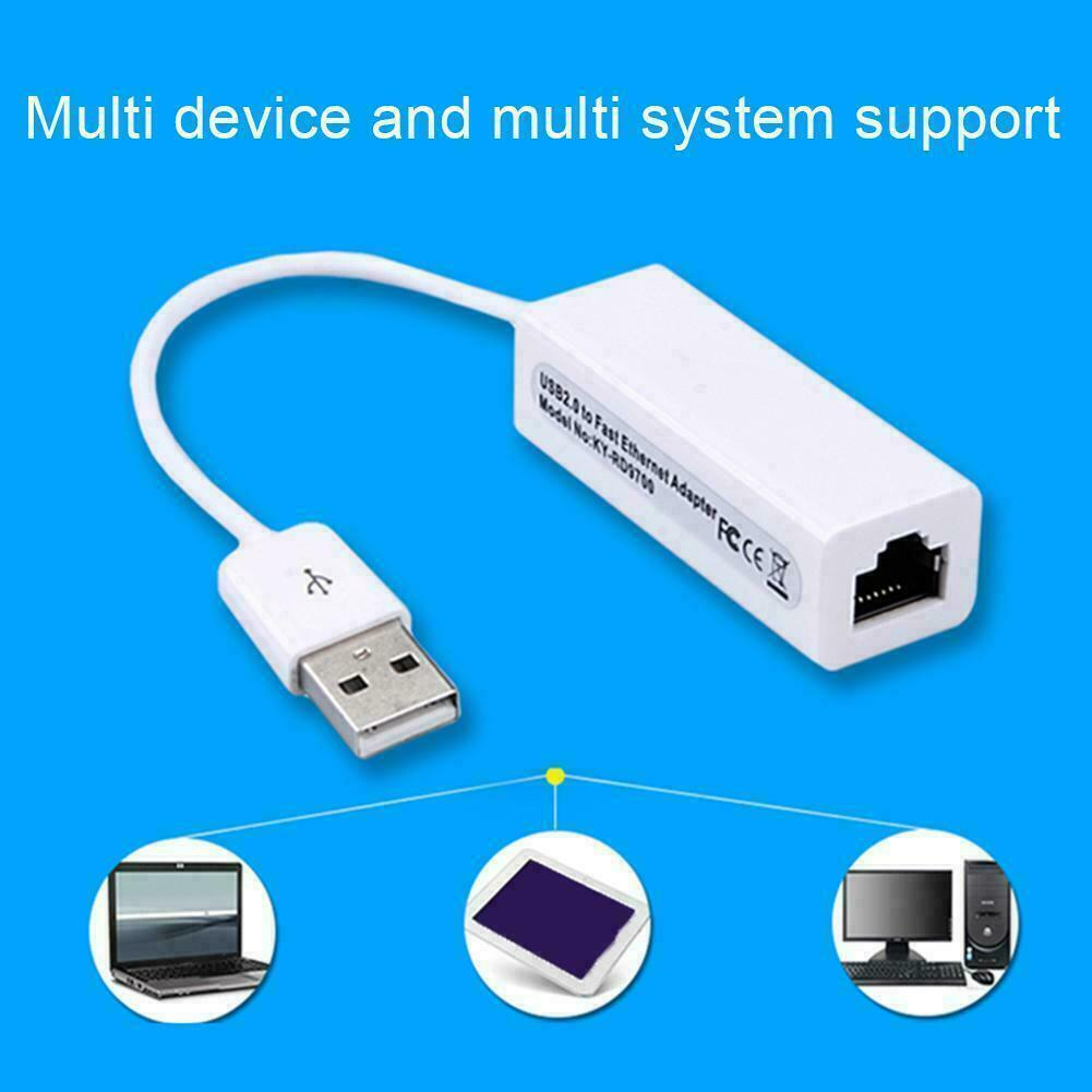USB Ethernet Adapter USB 2.0 To RJ45 Network LAN Adapter Converter ...