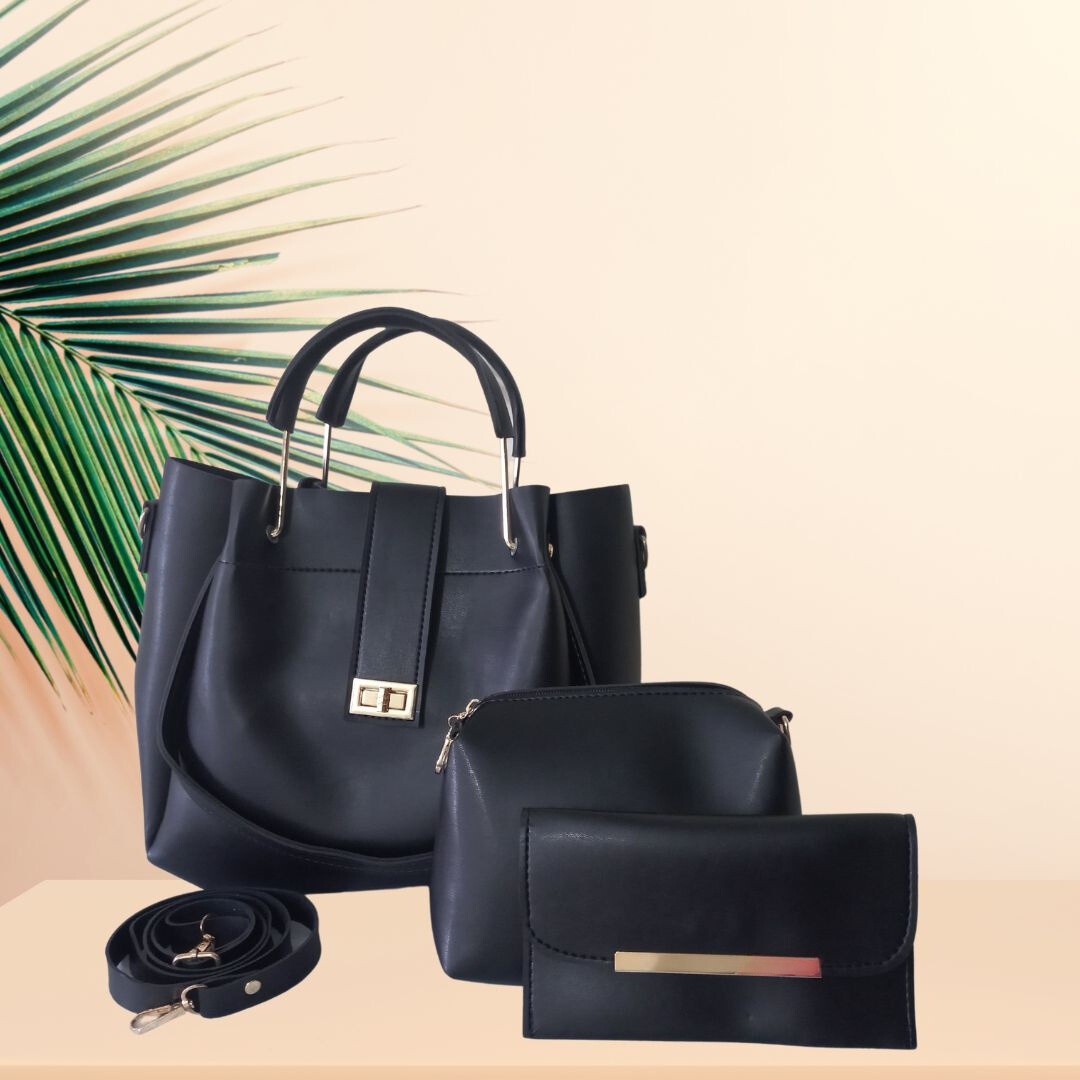 Best 3 piece large Handbag set Hand Bags for Women Girls and Ladies ...