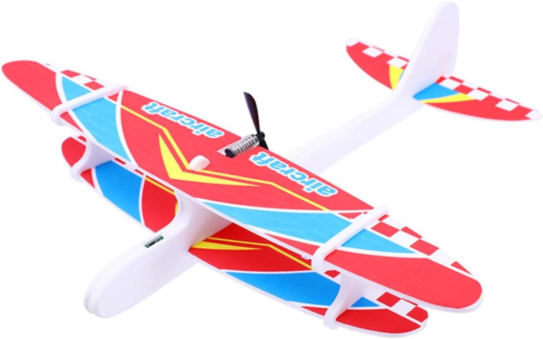 Electric Hand Throw LED Plane Foam Flying Aeroplane Lights Aircraft ...