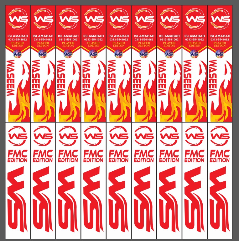 JD, SAKI, GERMAN Full Sticker & Half Sticker Complete 1 Set Front or ...