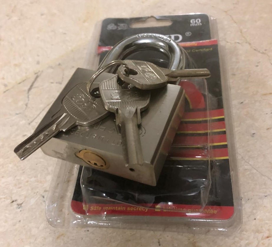 Steel Locks - Silver - Heavy Duty Lock 60mm | Daraz.pk