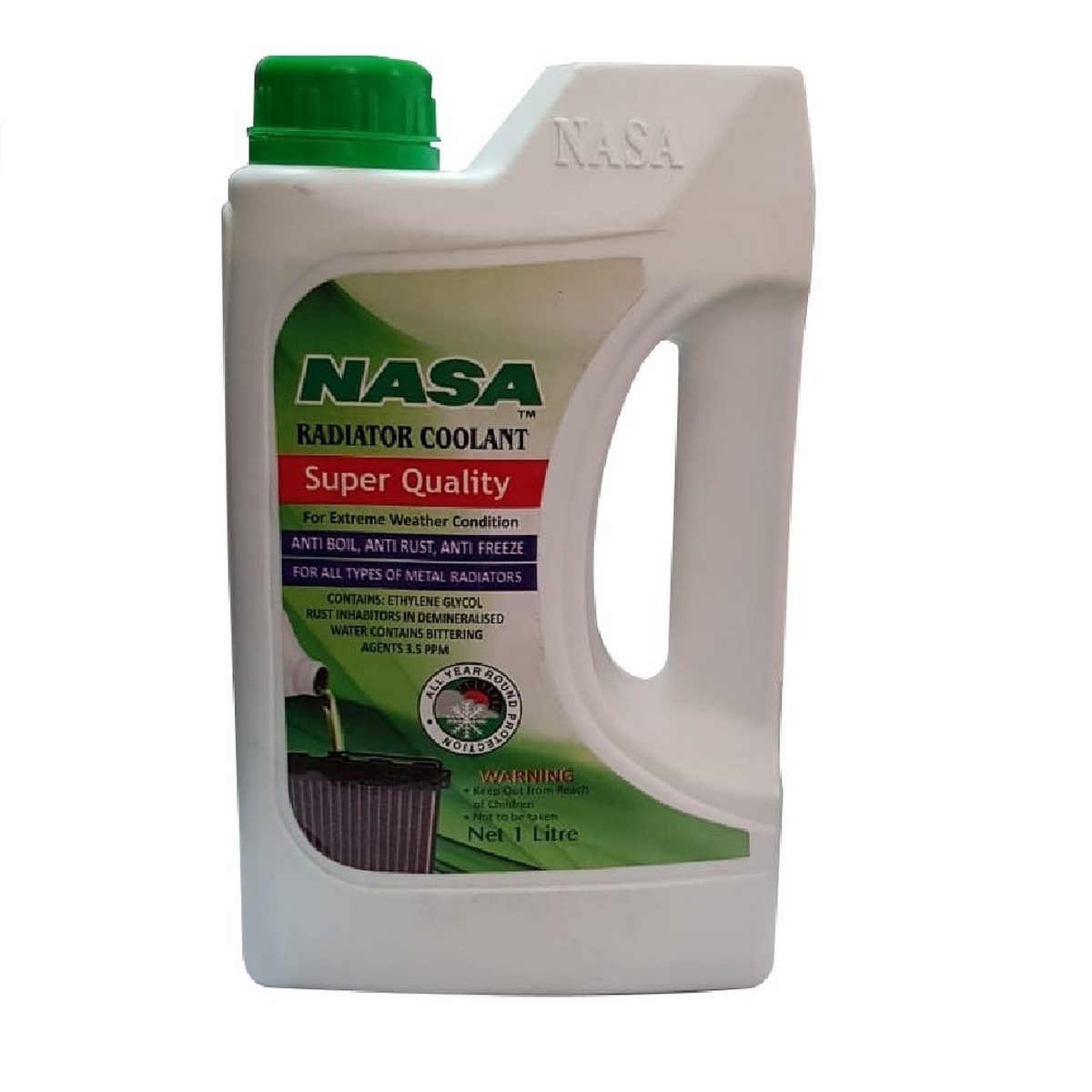 Car Radiator Coolant (green) NASA 1 Liter Anti Rust & Anti Freeze ...