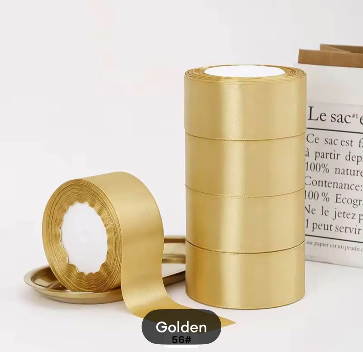 1.5 INCH satin Ribbon(15 to 20 yards) & 1 INCH WIDE RIBBON (17 plus ...