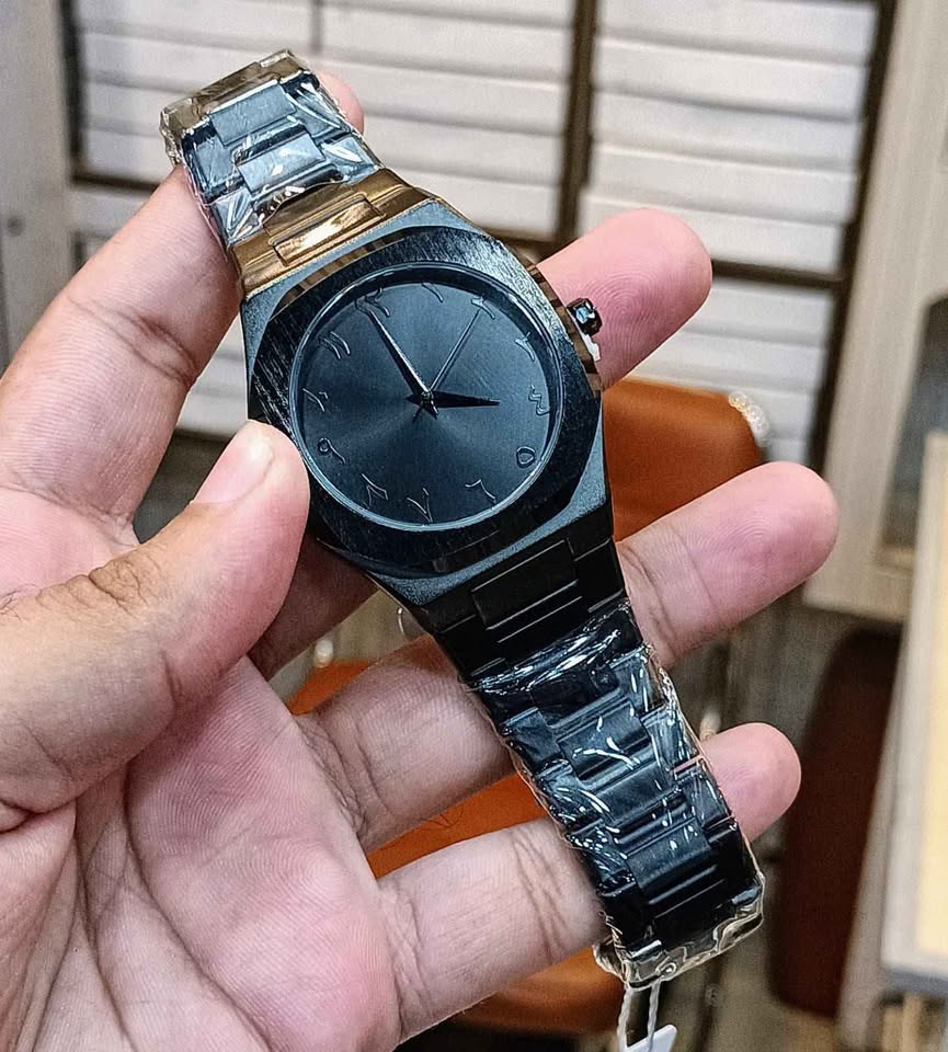 Original Black Arabic Aura Watch Full Black Dial in Fiber and Metal ...