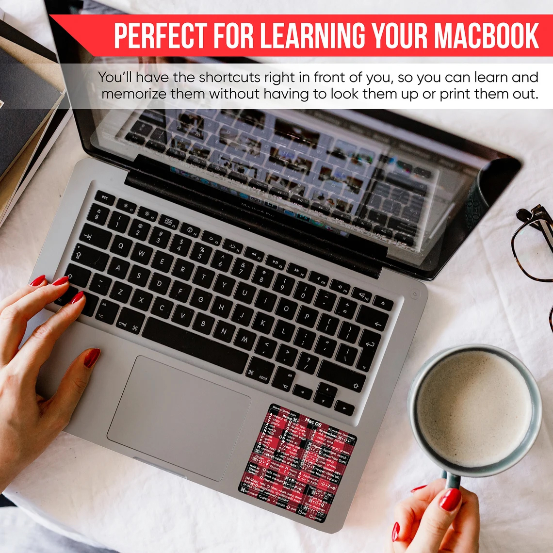 Mac OS M1/M2/Intel MacBook Air/Pro Keyboard Shortcuts Sticker Paper ...