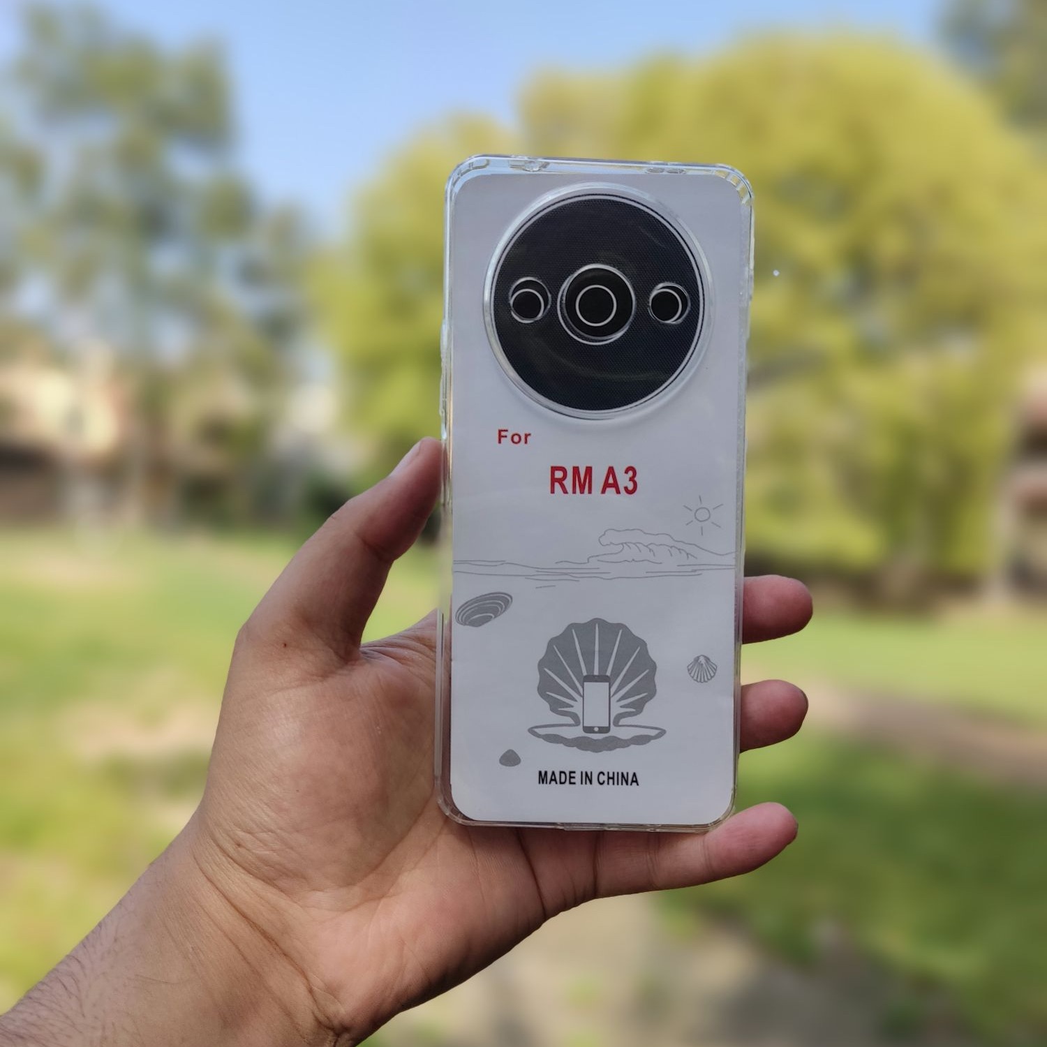 Redmi A3x / A3 2024 Back Cover Soft Dust Plug Transparent TPU Camera ...