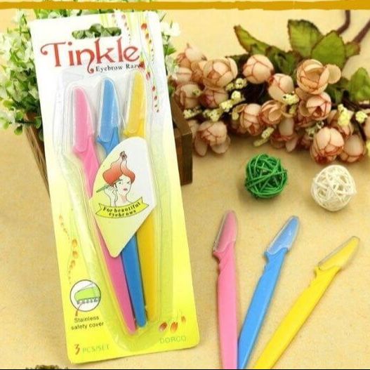 Pack of 3 Tinkle Eye Brow And Facial Hair Removal Razors For Men And ...