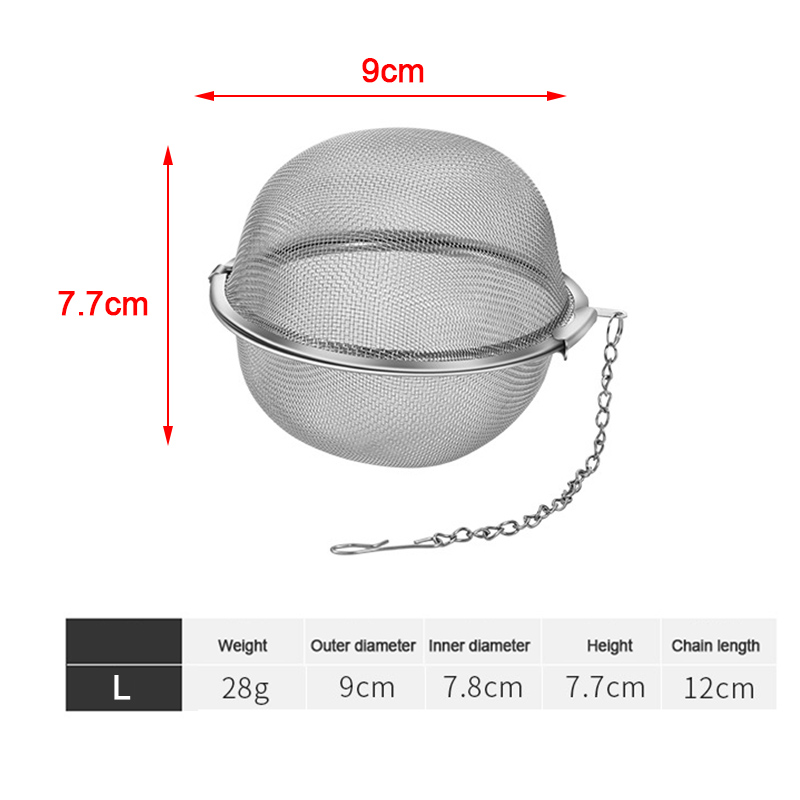 Stainless Tea Infuser Sphere Locking Spice Tea Ball Strainer MeshTea ...