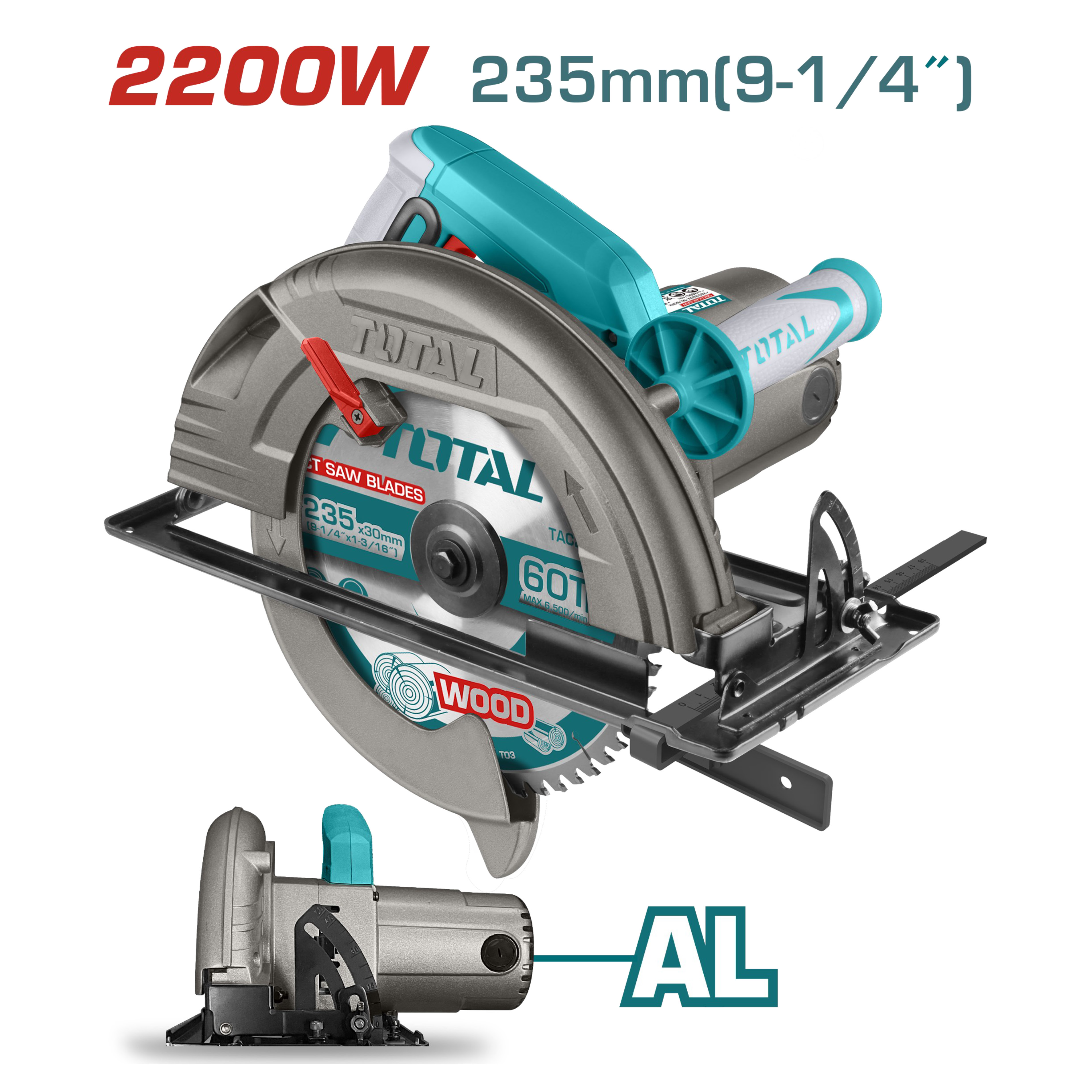 TOTAL 2200W Circular Saw TS1222356 | Daraz.pk